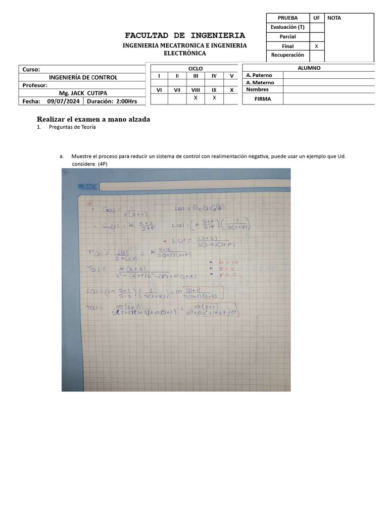 Examen Final C1 | PDF