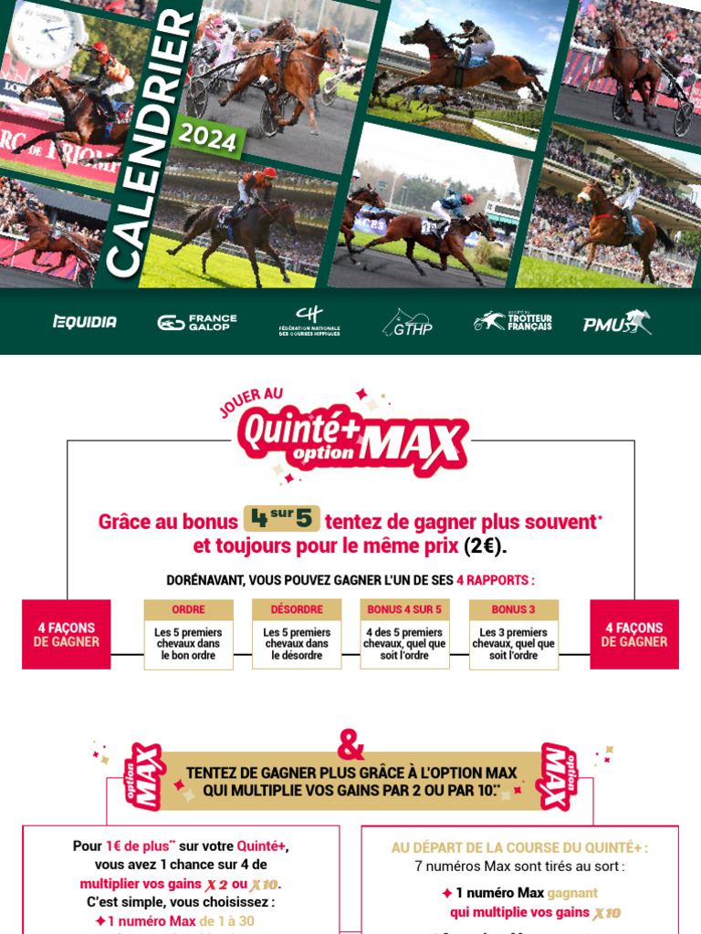 Calendrier Courses 2024 | PDF