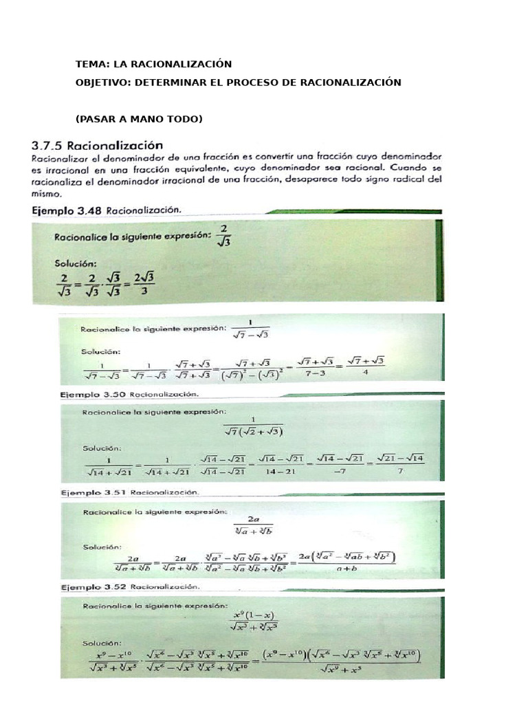 TEMA_EXPRESIONES_ALGEBRAICA_NOVENO | PDF