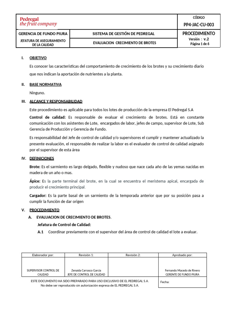 PP4-JAC-CU-003 Crecimiento de Brote | PDF
