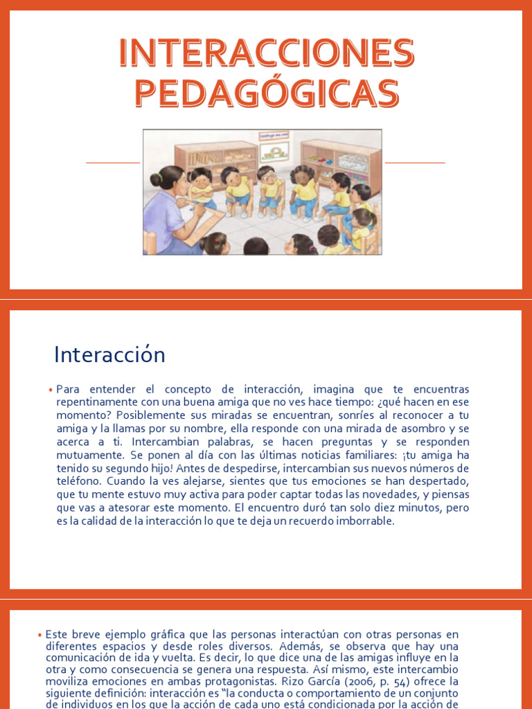 Interacciones Pedagogicas | PDF