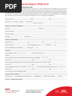 Aegean Airlines Baggage Claim Form | PDF | Baggage