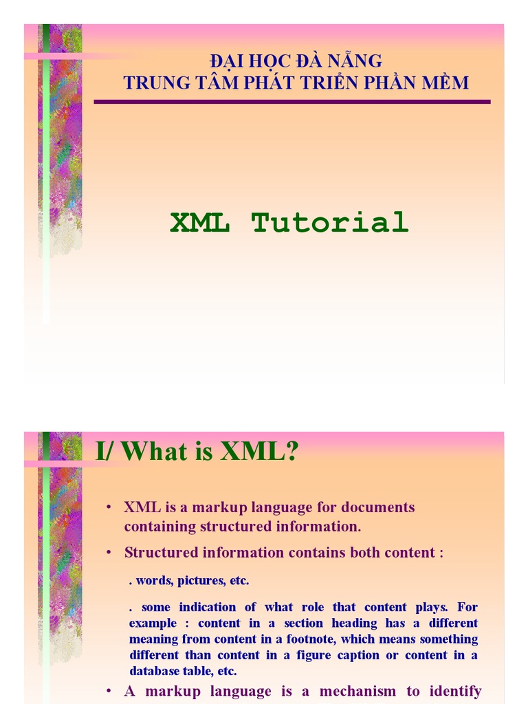 Bai Giang XML | PDF | Xslt | Html Element