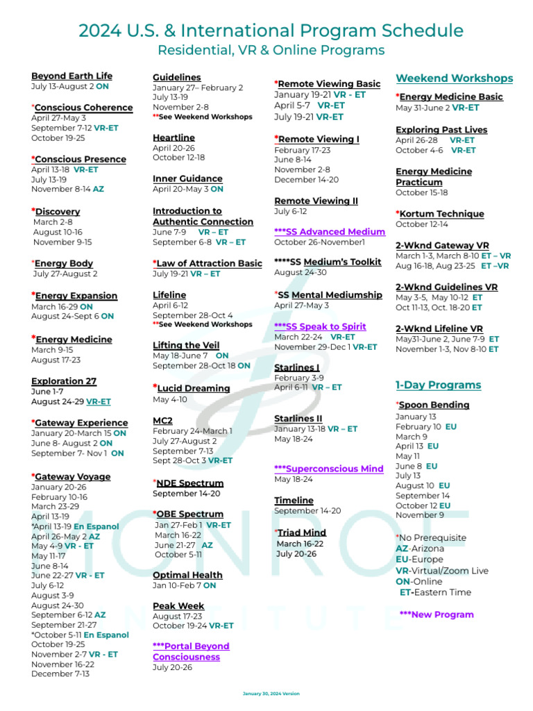 2024 Program Schedule | PDF