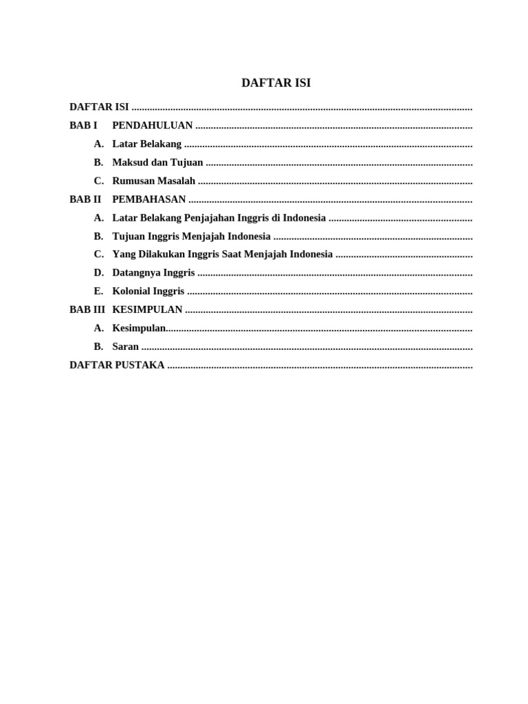 Daftar Isi | PDF