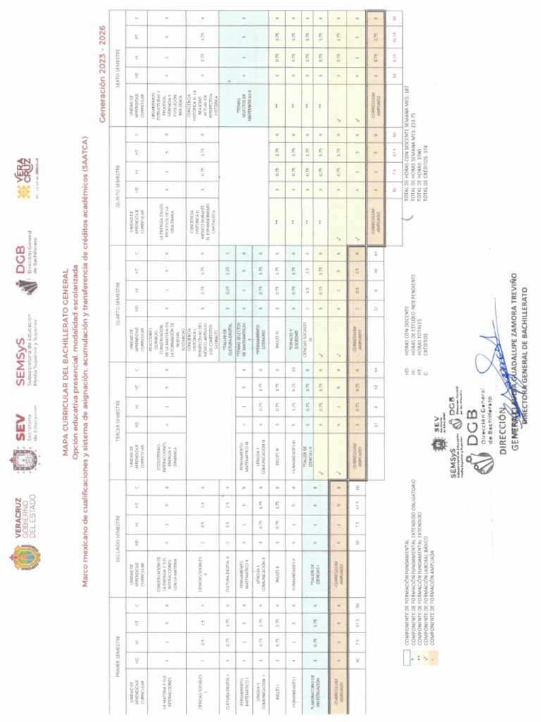 MCCEMS-DGB-Mapa Curricular Escolarizado | PDF