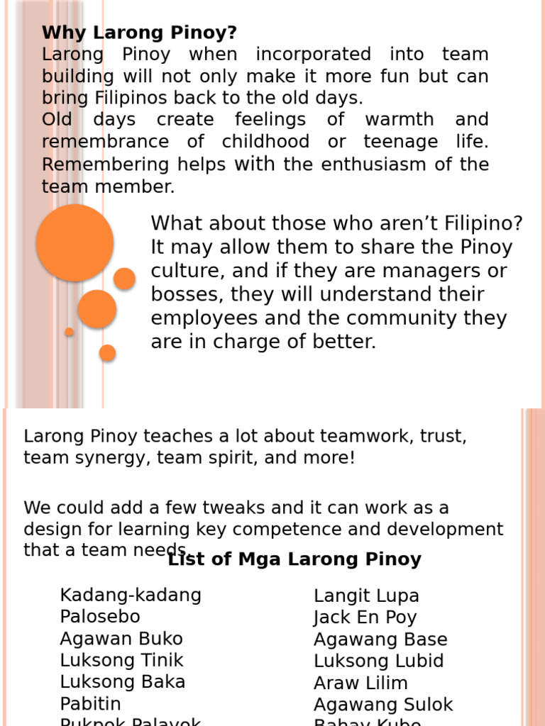 Laro Pinoy 2 | PDF
