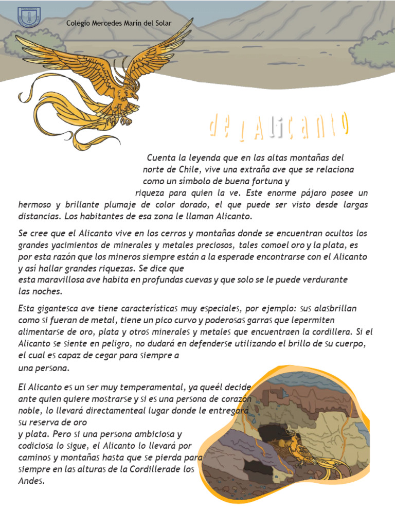 Leyenda Del Alicanto | PDF | Aves | Montañas