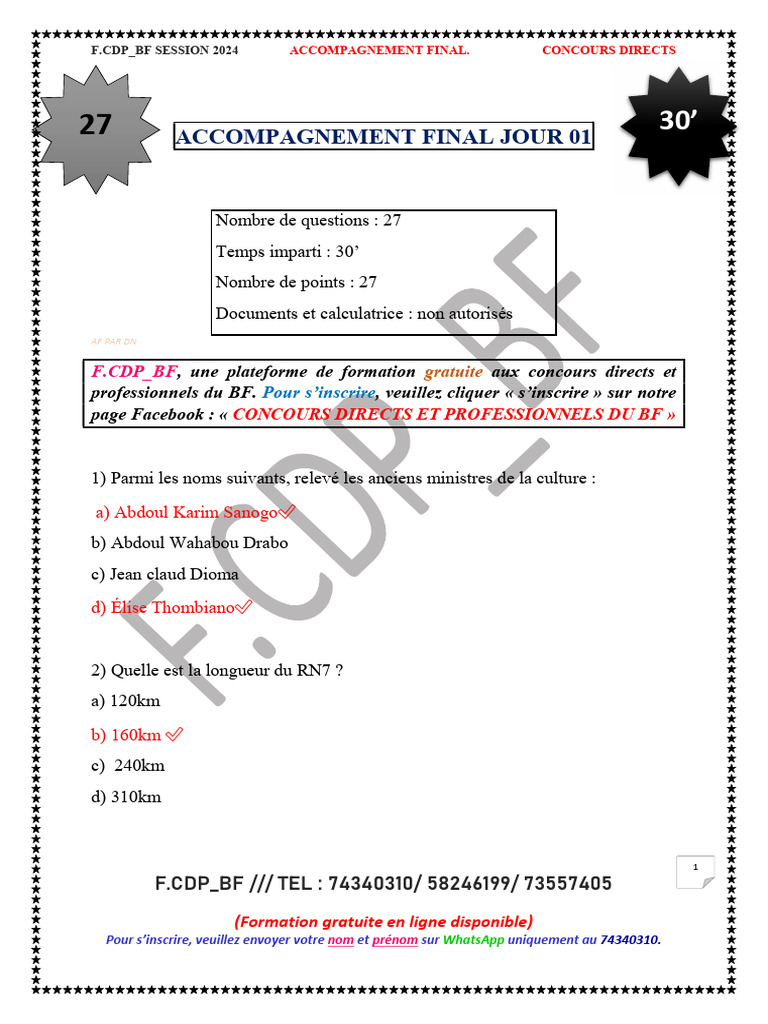 Ac. Final Jour N°01 | PDF