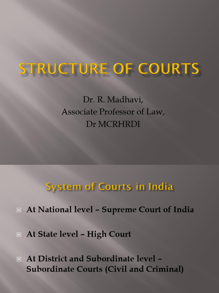 L - Structure of Courts | PDF | Magistrate | Judge