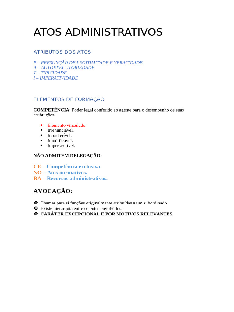 Atos Administrativos | PDF