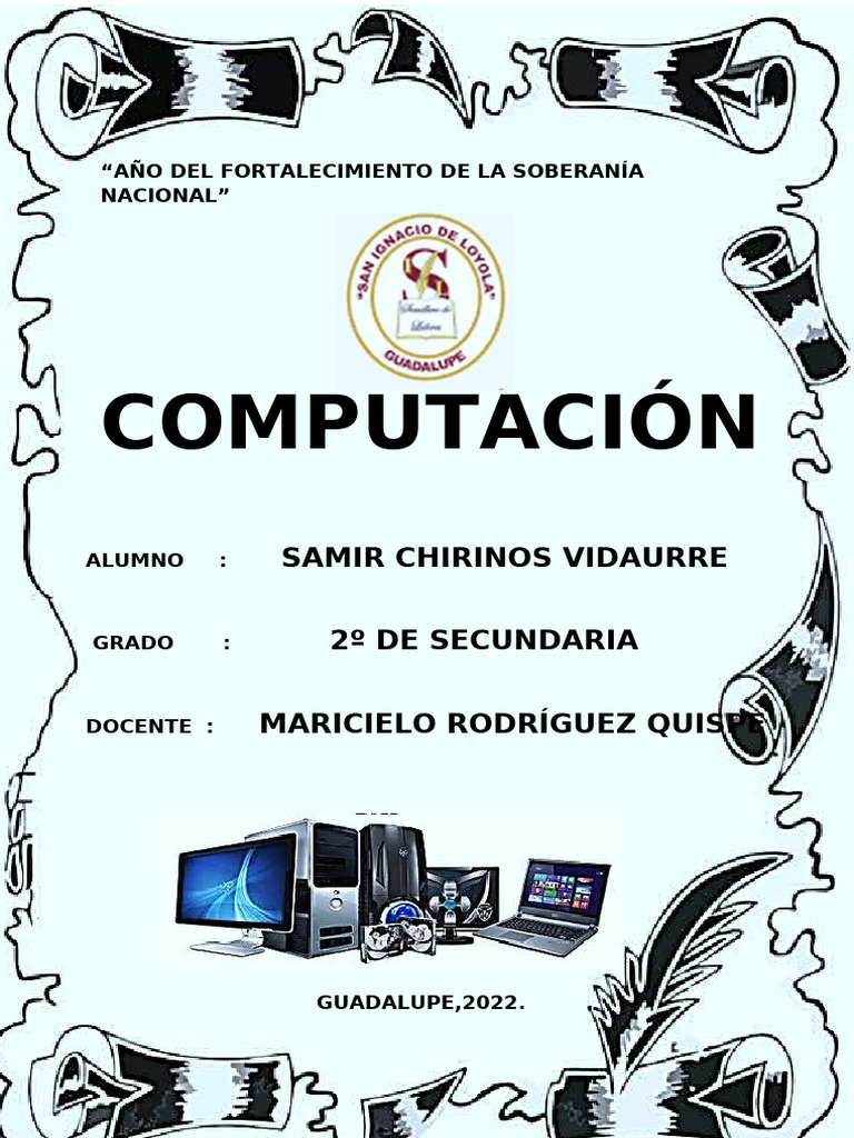 caratula de computacion | PDF