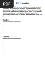 CNN 10 Student News Worksheet | PDF | Career & Growth