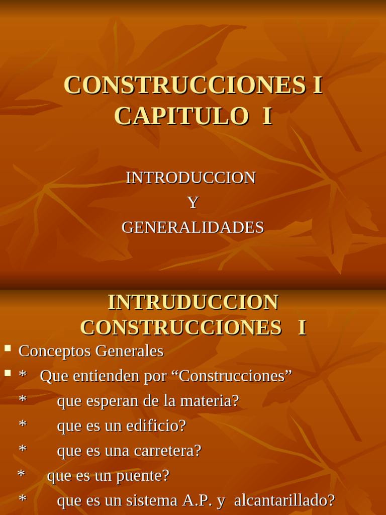 Capítulo I Generalidades | PDF