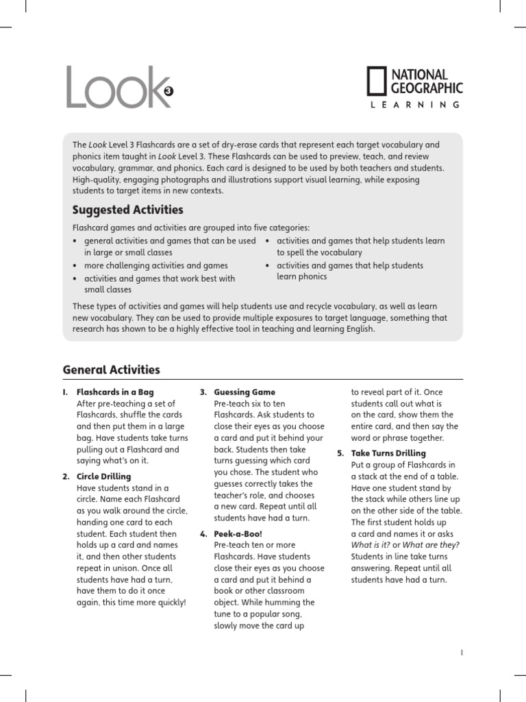 Look American 3 Flashcards WWW | PDF