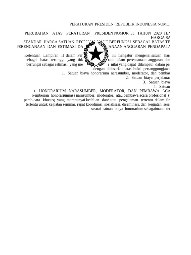 Perpres Nomor 53 Tahun 2023 - Lampiran II | PDF