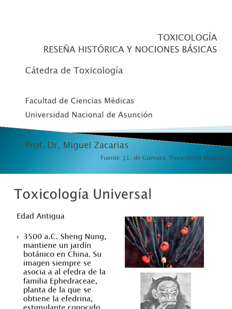 Bolilla 1 - Toxicologia-Nociones Basicas | PDF