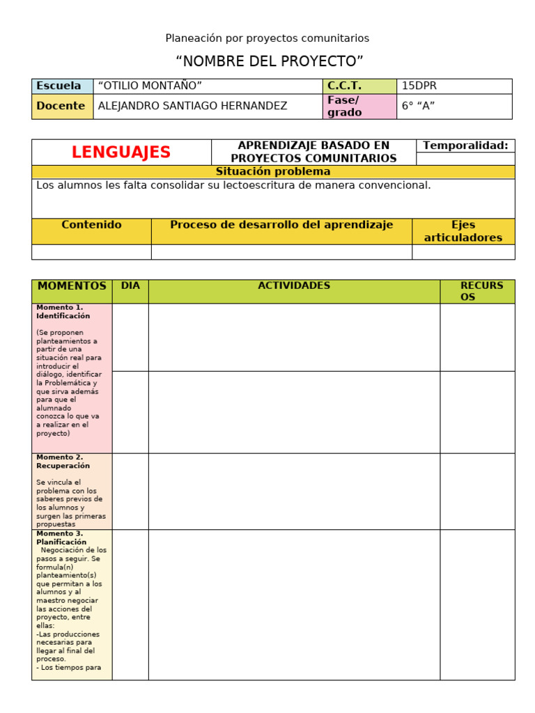 Planeacion Por Proyectos Comunitarios | PDF Planeacion Por Proyectos Comunitarios | PDF