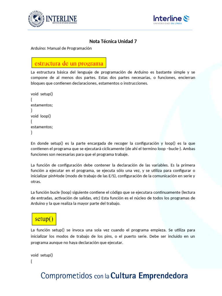 003 Nota Técnica Unidad 7 | PDF