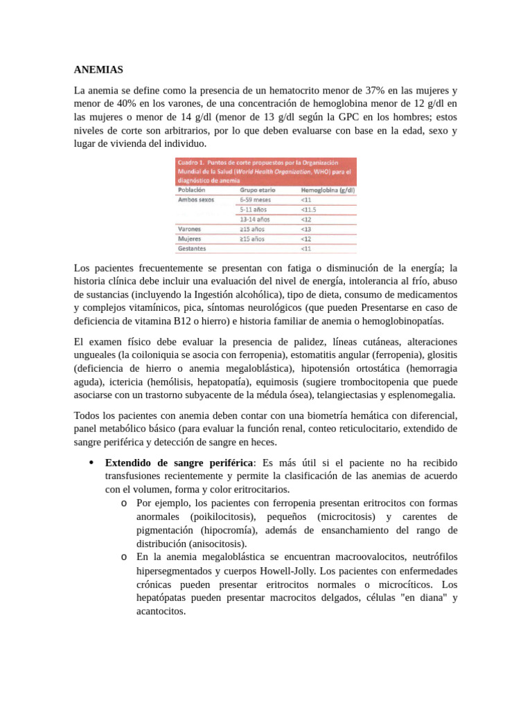 Anemia s | PDF