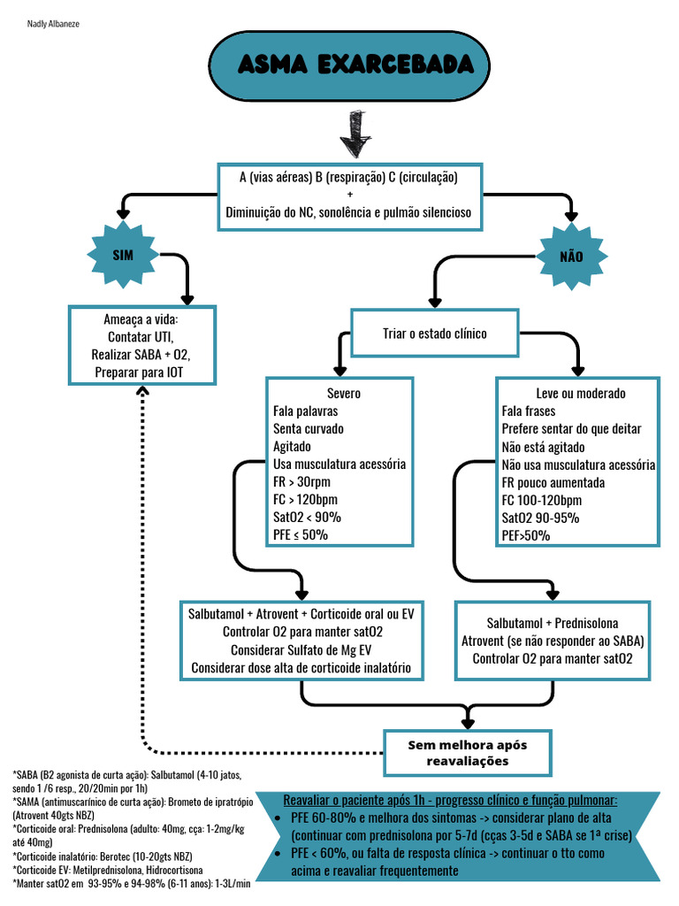 Mapa Mental Asma Exacerbada | PDF