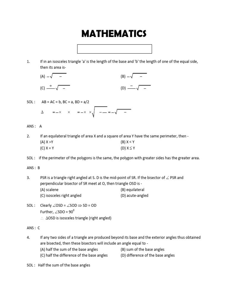 Triangles | PDF | Triangle | Classical Geometry