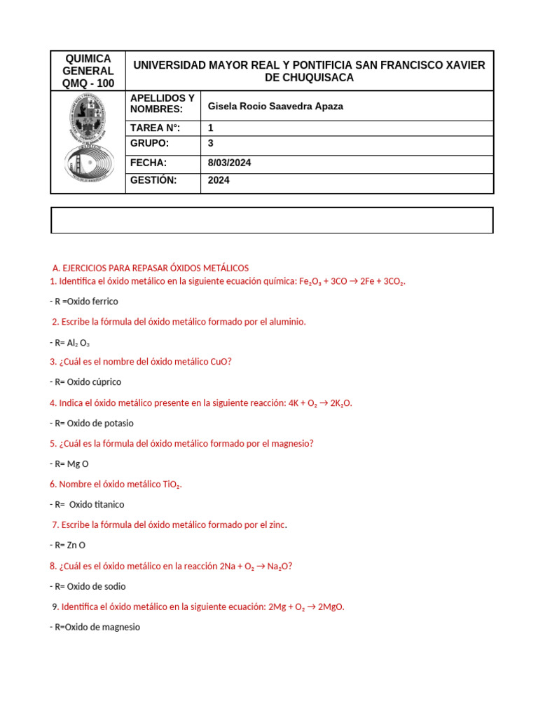 quimica 1 | PDF