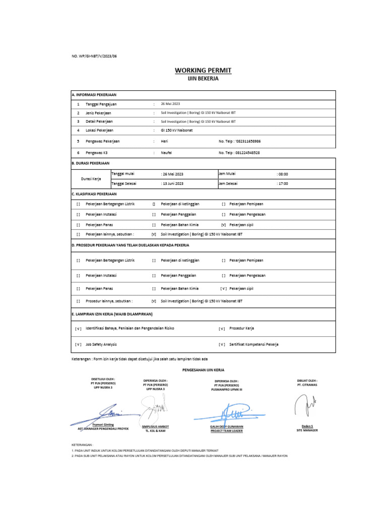 Work Permit | PDF