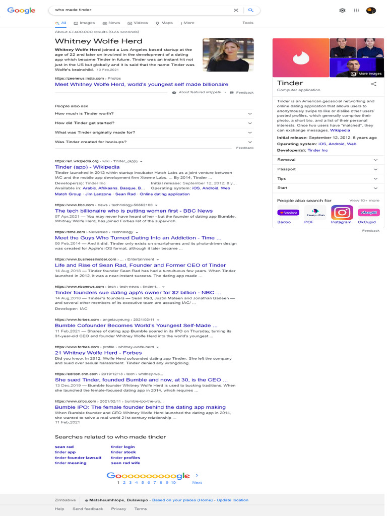 Who Made Tinder - Google Search | PDF