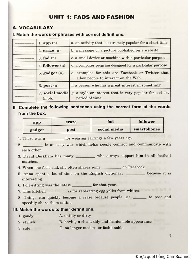 Unit 1 Fads & Fashion - L P 8 - Friend Plus | PDF