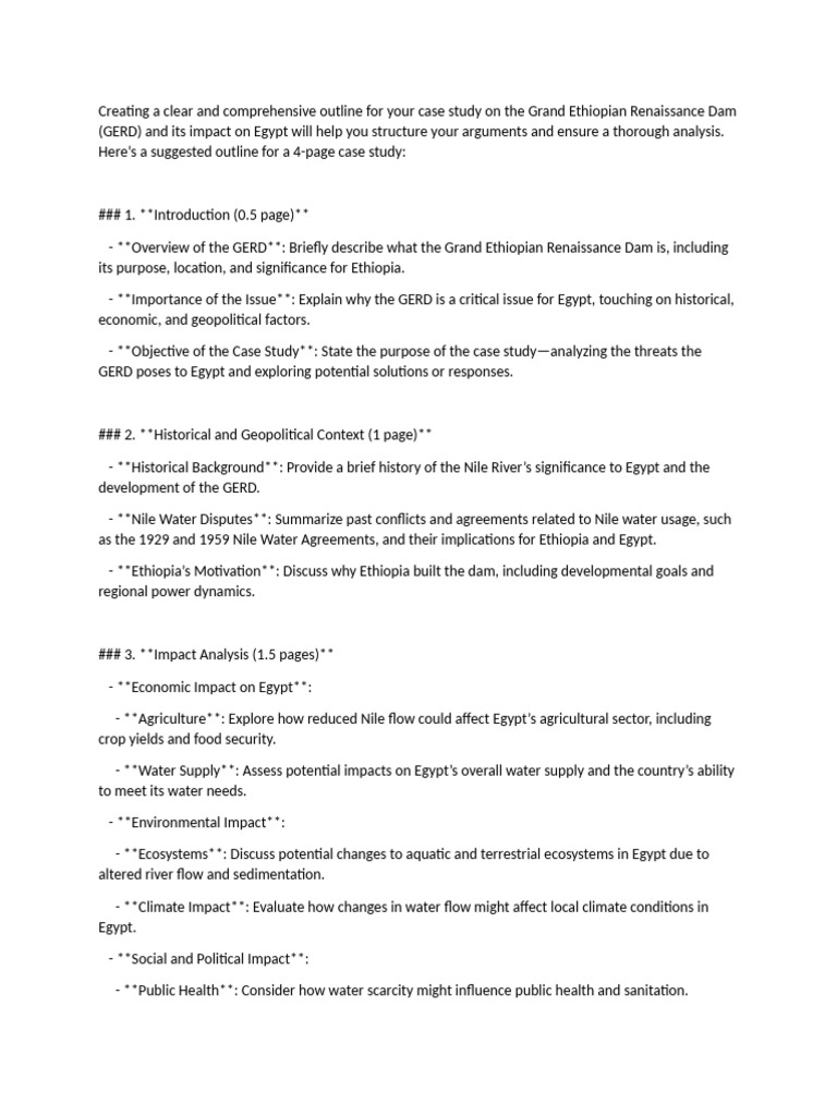 GERD Case Study Outline | PDF