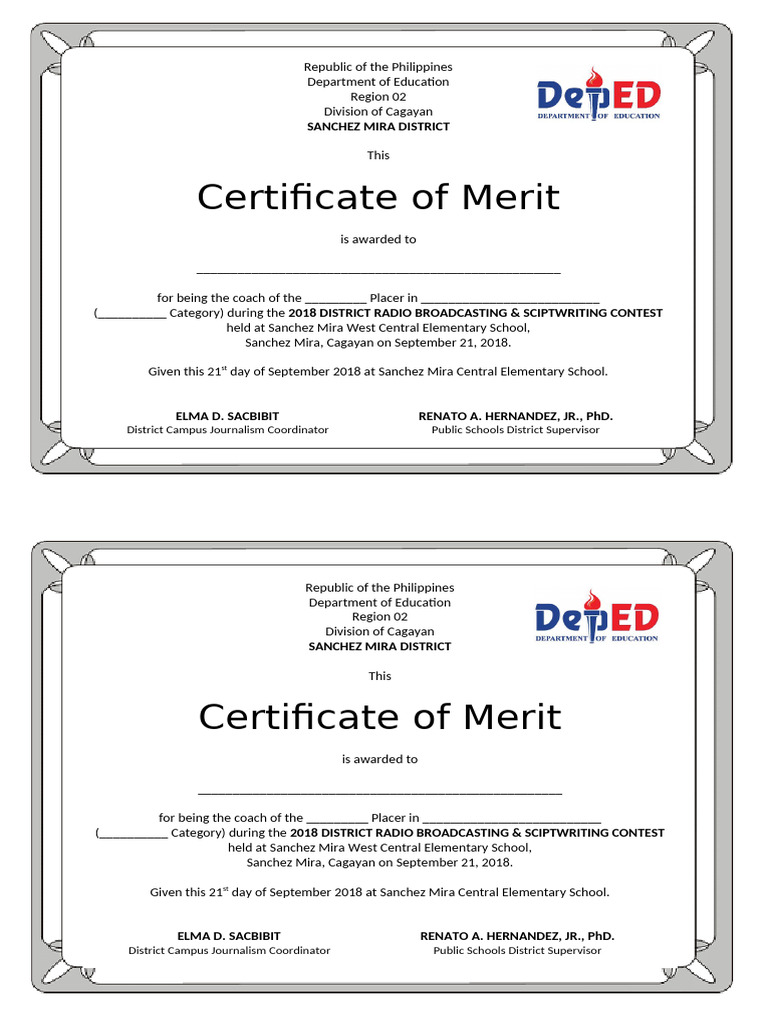 Certificate Radio Broad | PDF
