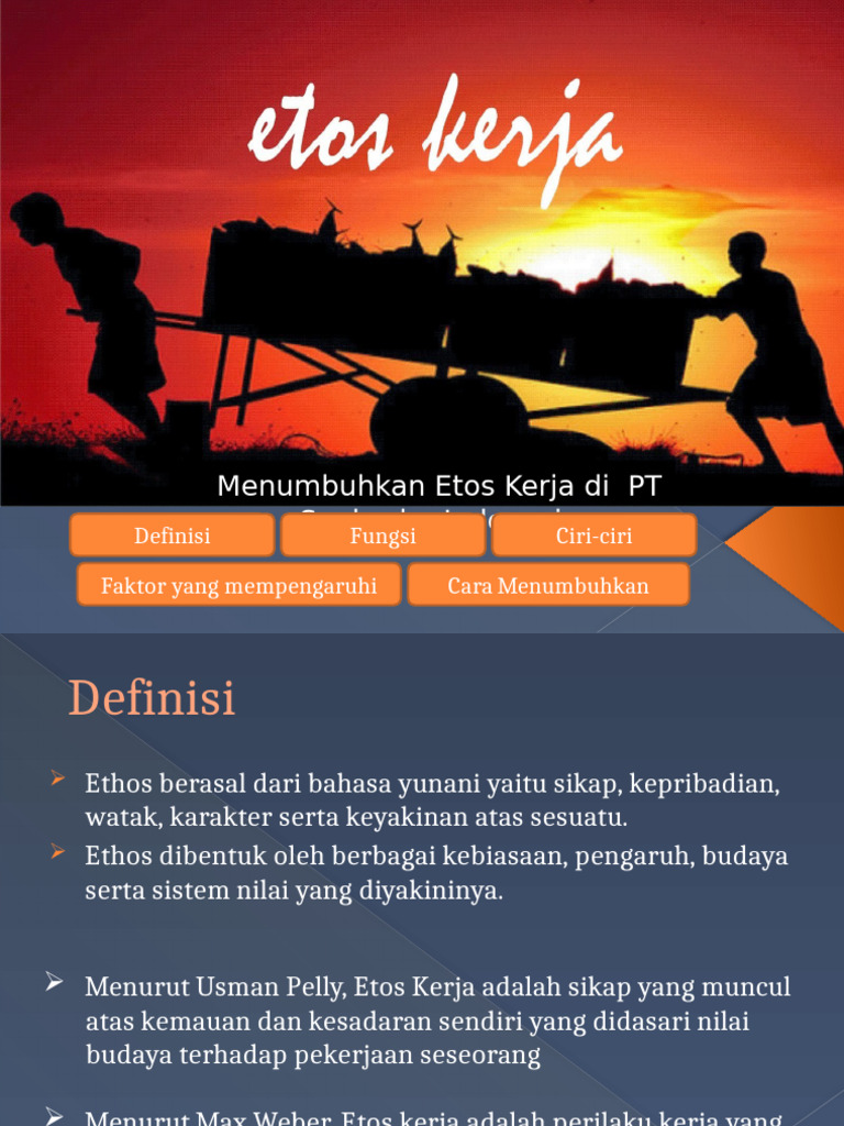 Etos Kerja | PDF