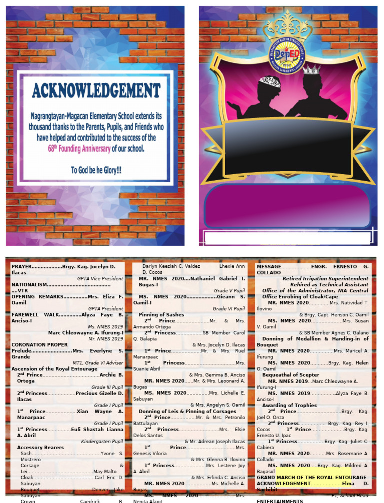Coronation Program | PDF