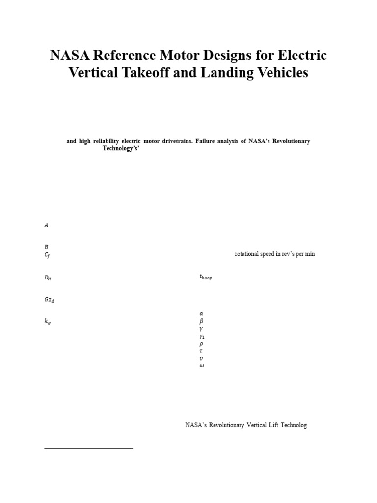 UAM Motor Design 7 - 7 - 2021 | PDF