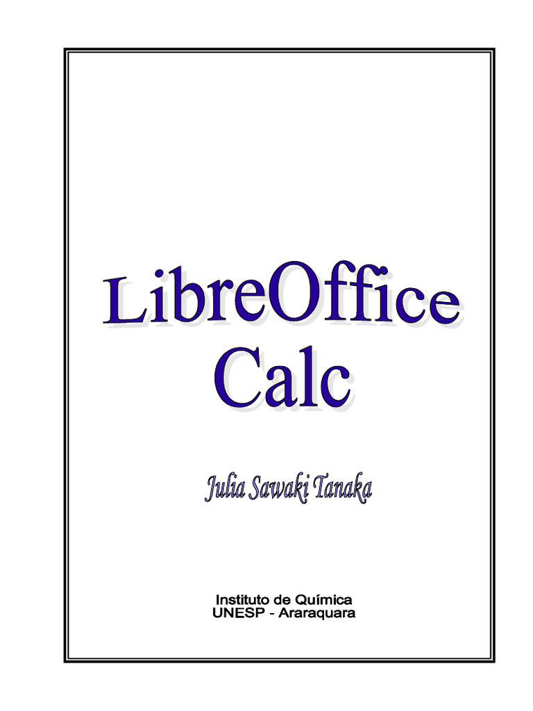 Apostila Do Libreoffice Calc | PDF