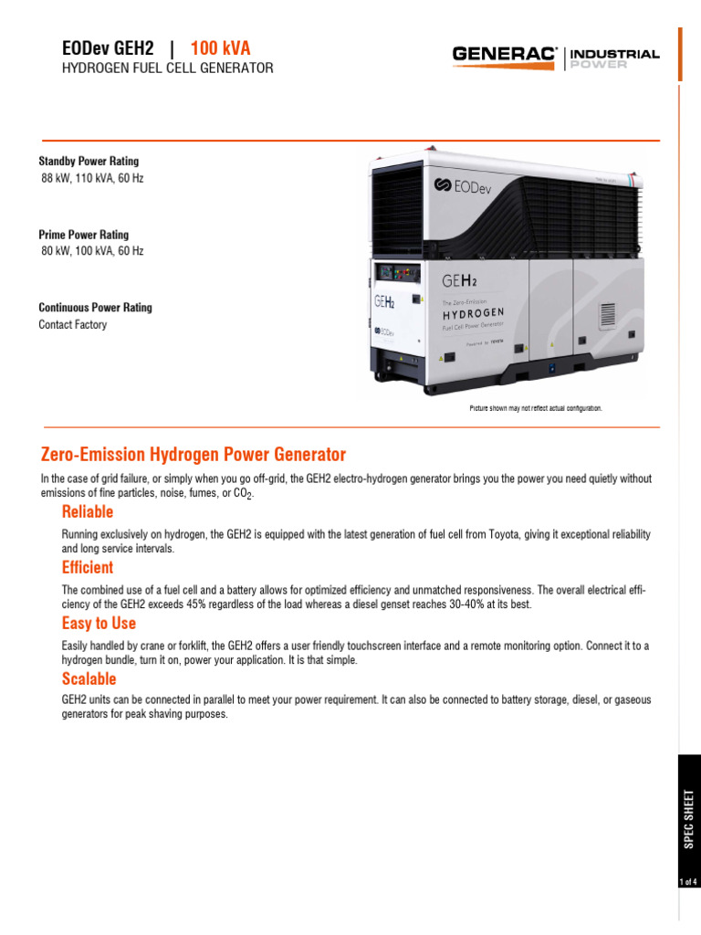 GEH2-specs Dados Tecnico 100 Kva | PDF