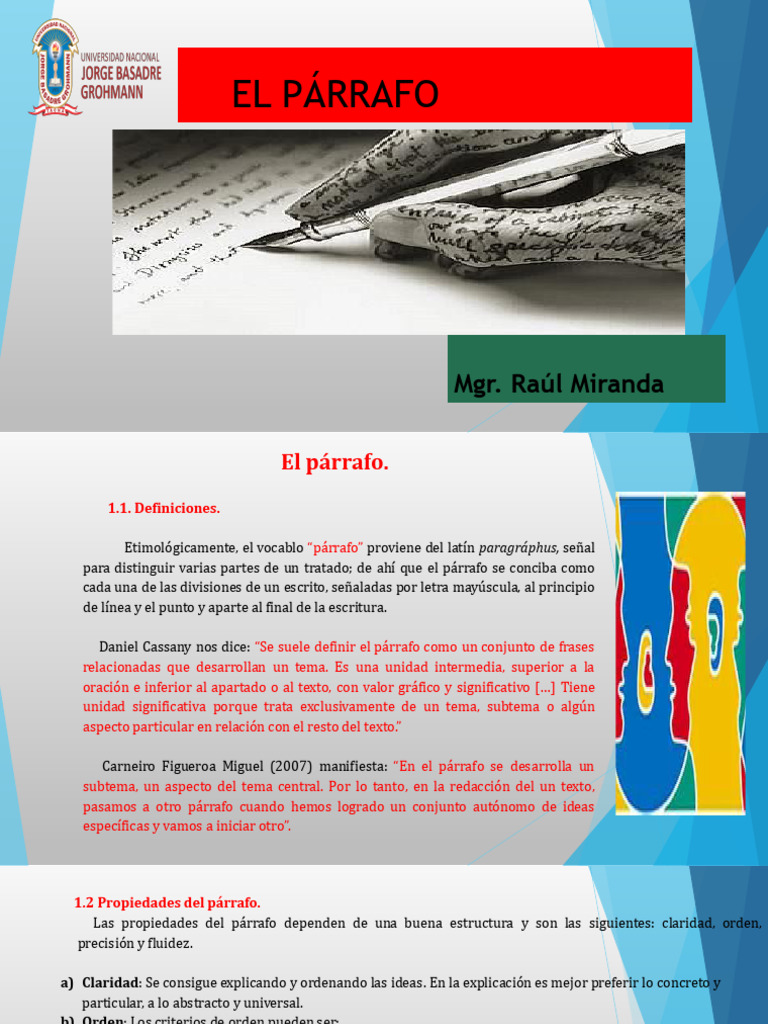 PARRAFOS-COMUNICACIÓN Y REDACCIÓN | PDF