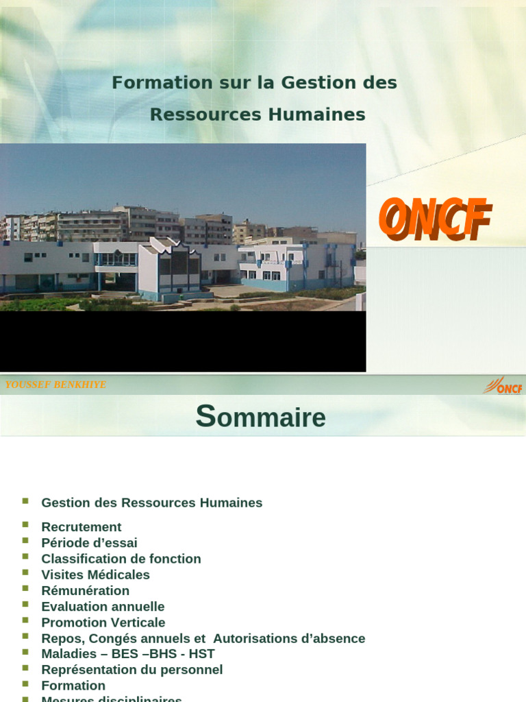 GRH Oncf | PDF