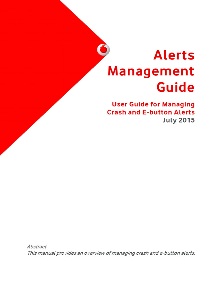 Alerts Management Guide 28072015 | PDF