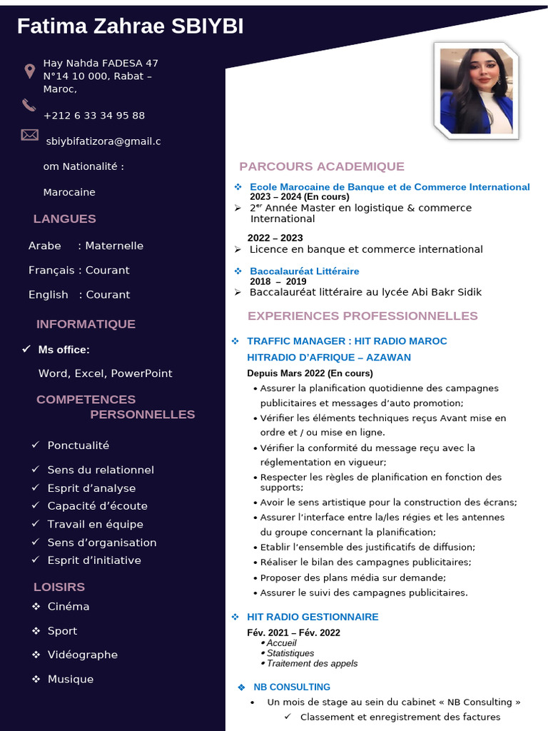 Fati Sbiybi CV | PDF