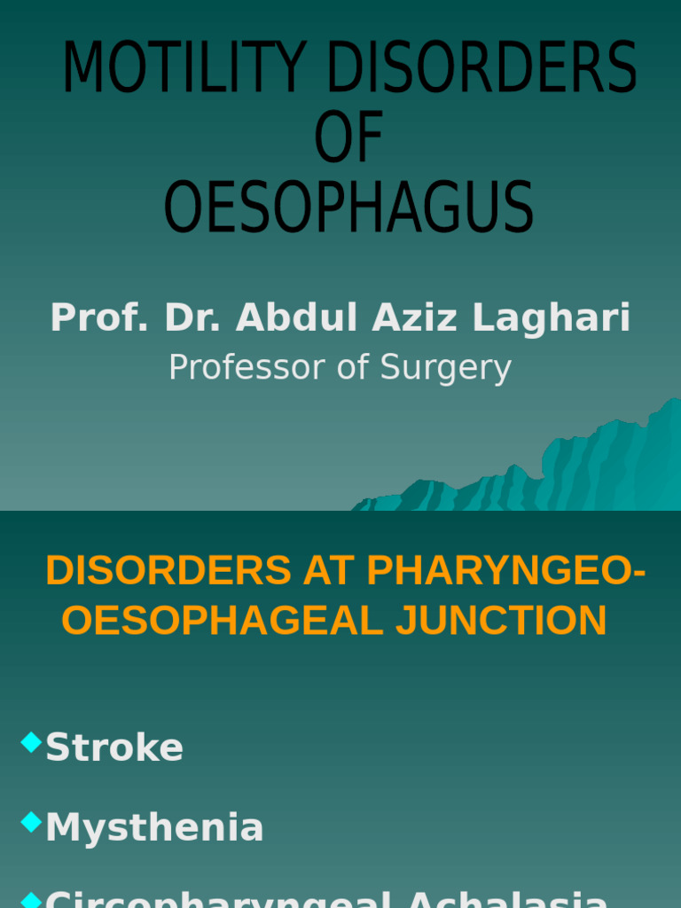 Motility Disorders 2 | PDF