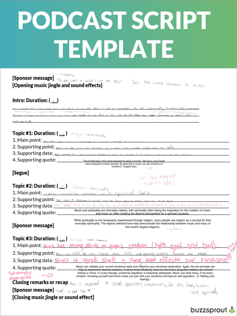 Podcast Template | PDF