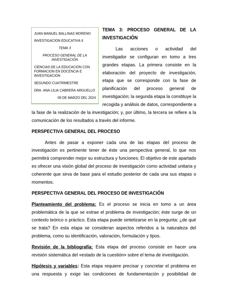 ficha de analisis de lectura, cap. 1 TEMA 3 | PDF