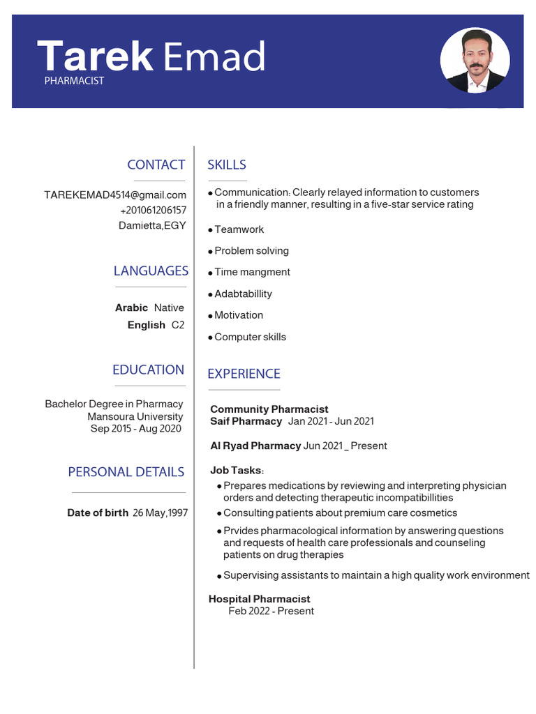 Tarek Emad Resume | PDF