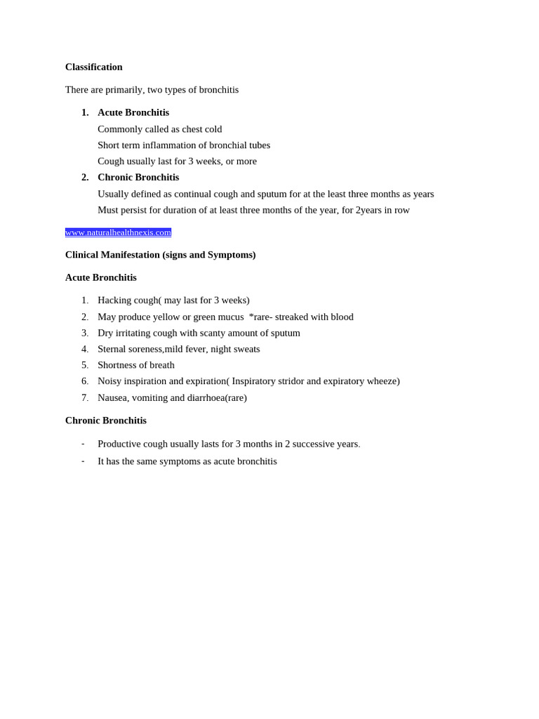 Clinical Manifestation | PDF