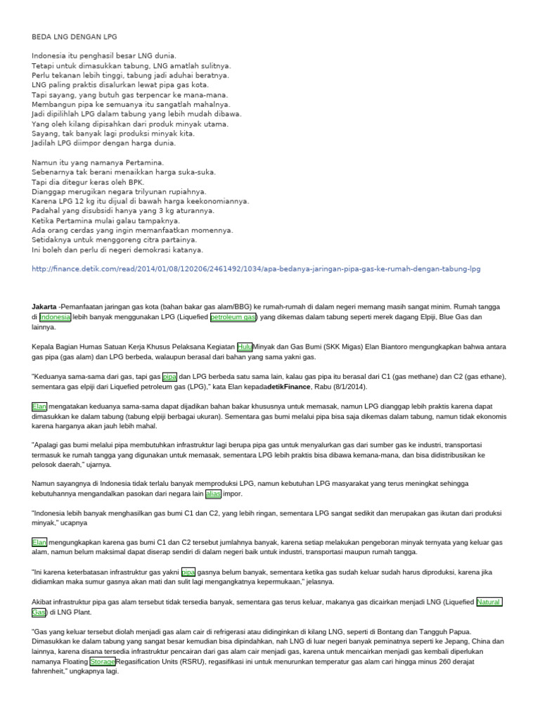 Beda LNG Dengan LPG | PDF