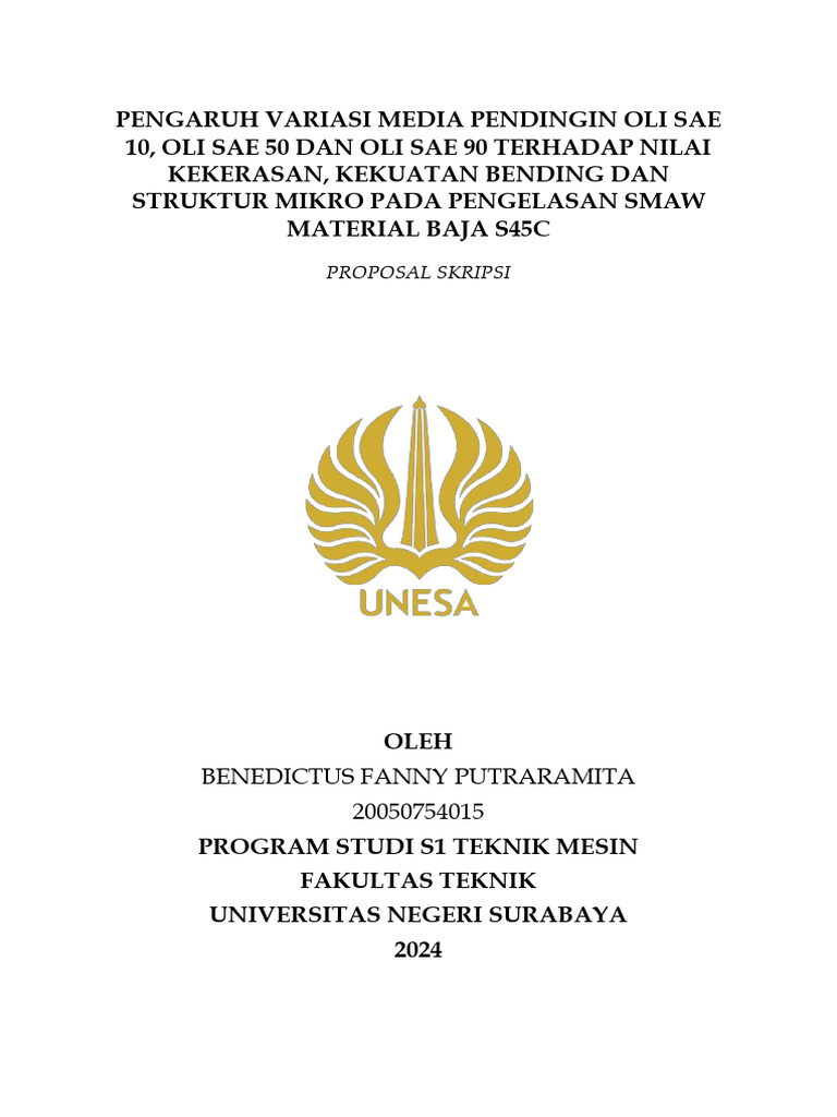 Draft Proposal Skripsi (Print) | PDF