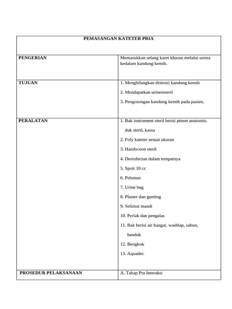 Pemasangan Kateter KLMPK 3 | PDF