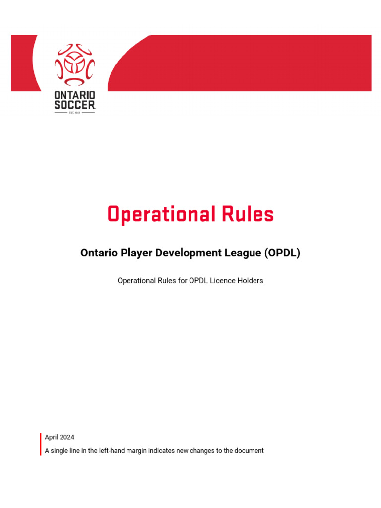 OPDL Operational Rules 2024 | PDF | Diploma | Association Football